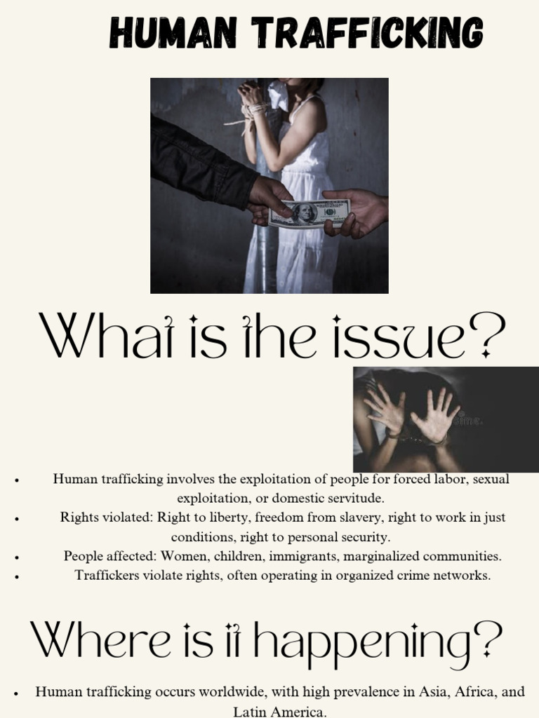 Human Trafficking Presentation | PDF