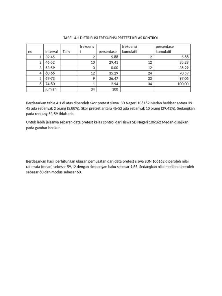 Contoh Tugas Mini Riset Statistika | PDF