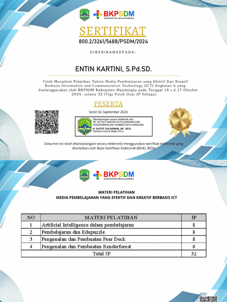 ENTIN KARTINI, S.PD - SD | PDF