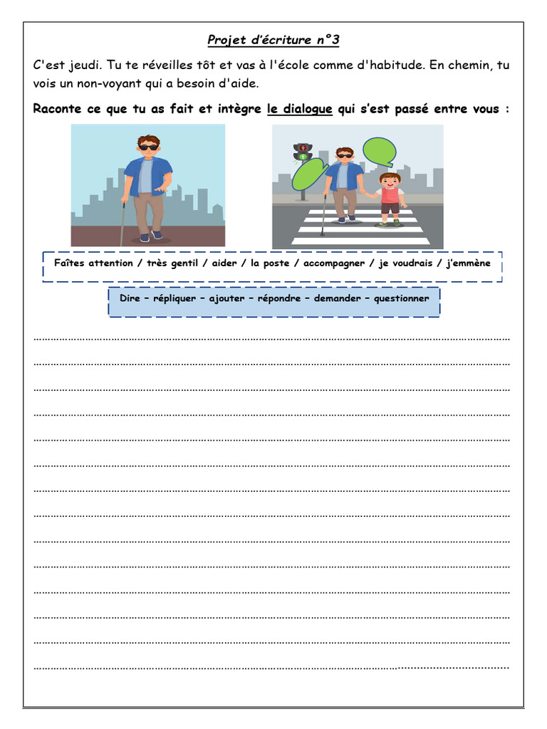 Projet D'écriture N°3 | PDF