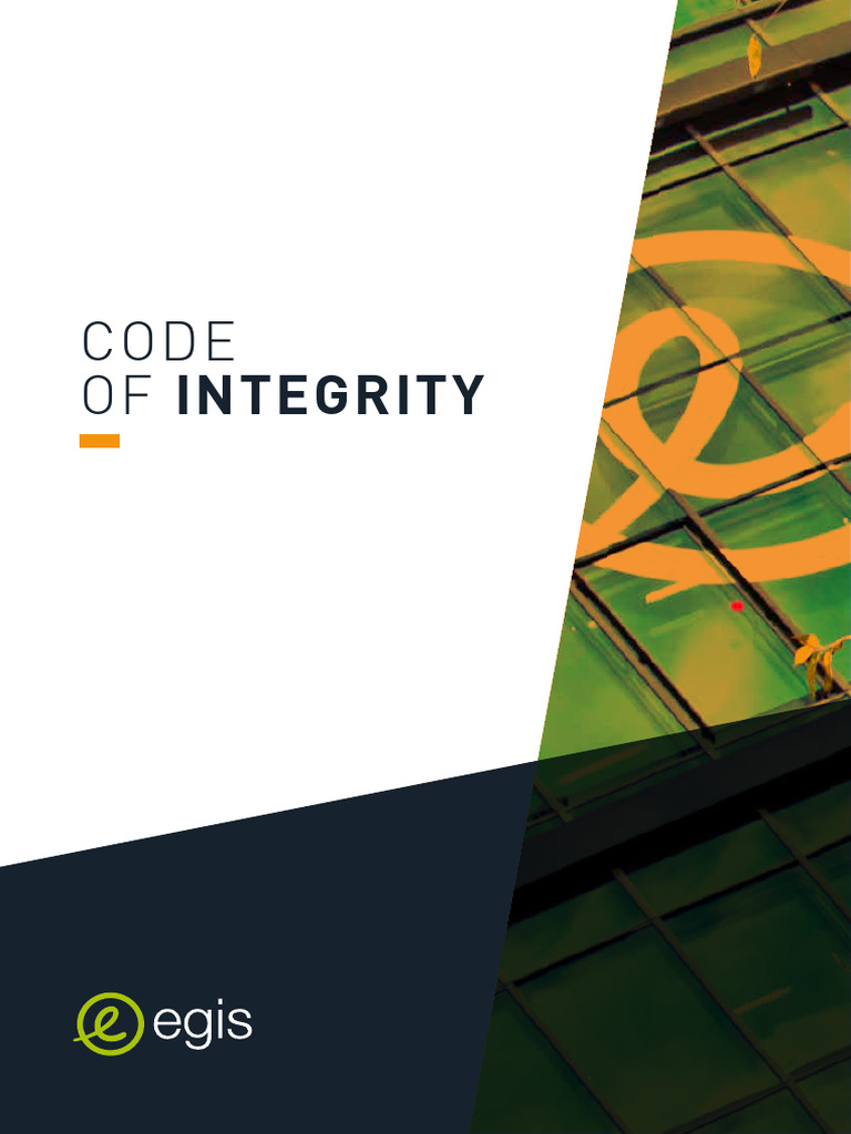 B00-006 - EN - Code of Integrity | PDF | Integrity | Conflict Of Interest