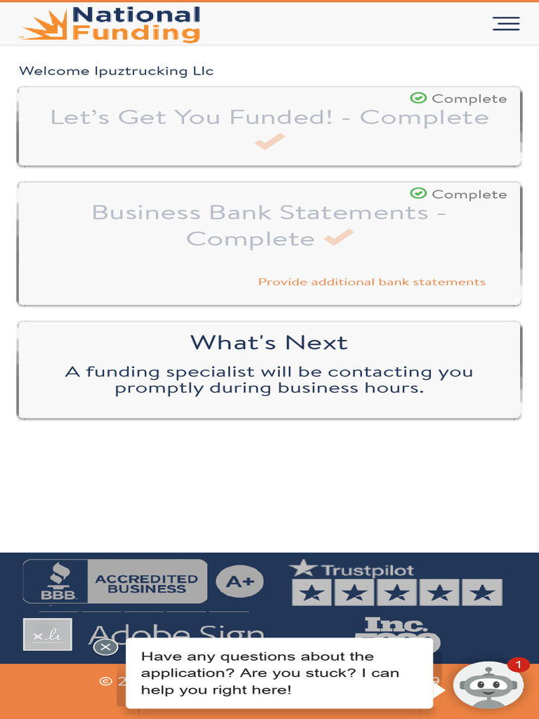 National Funding - Digital Funding Process | PDF