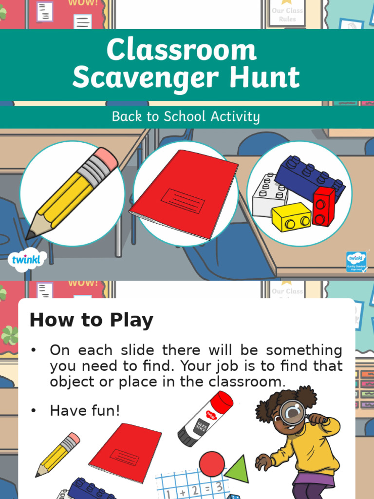 Classroom Object Hunt Game | PDF
