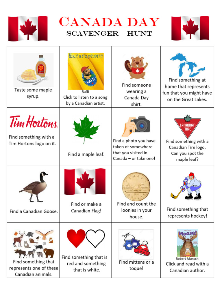 220401152 Canada Day Activity | PDF