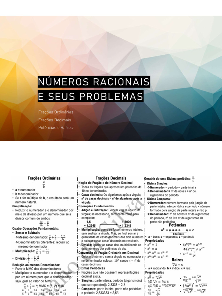 Aula 2 - Números Racionais e Seus Problemas | PDF