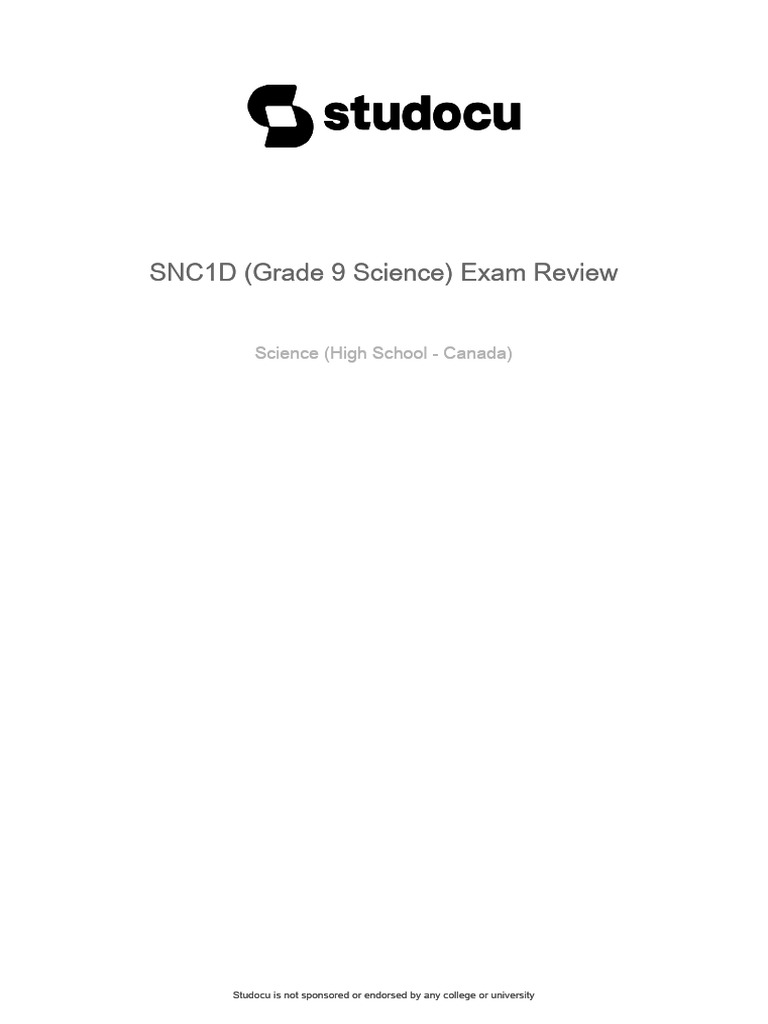 Grade 9 Science Exam Review Guide | PDF | Stars | Atoms