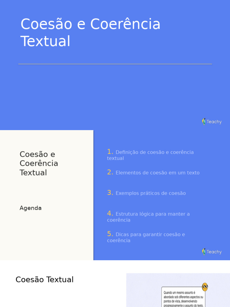 Slide Coes o e Coerencia Textual | PDF