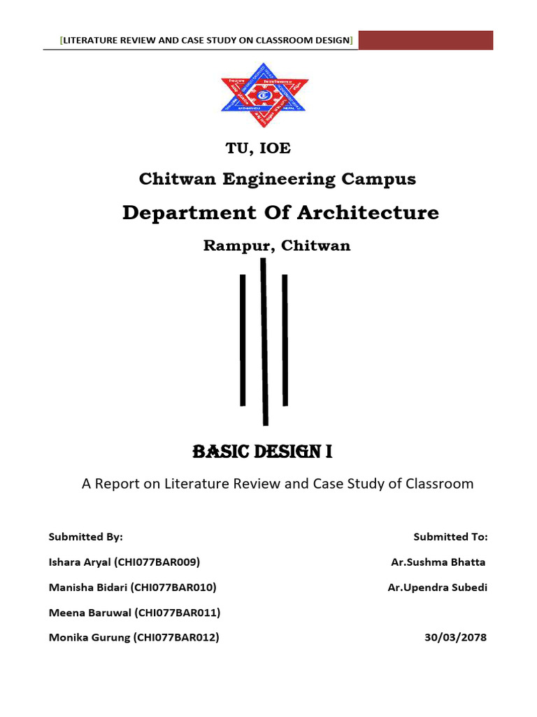 A Report On Classroom Design | PDF | Classroom | Flooring