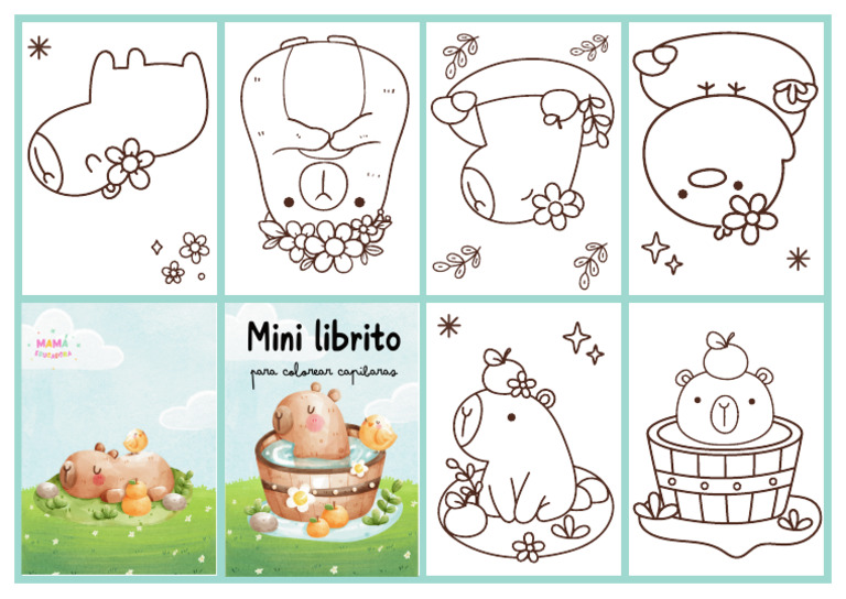 Capibara para Colorear | PDF