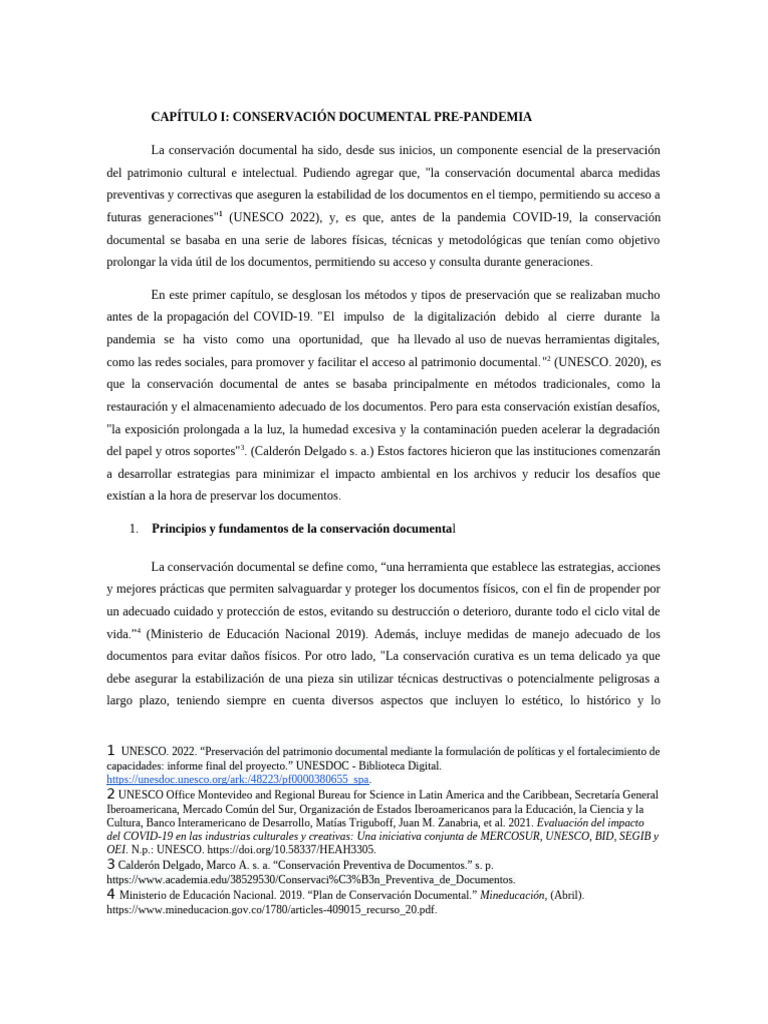 Conservación Documental Pre-COVID | PDF | Gestión de registros | Papel