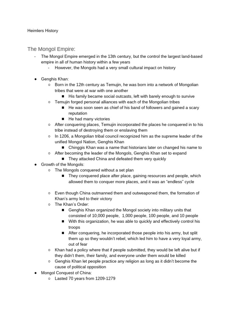2.2 The Mongol Empire and The Making of The Modern World (Video) | PDF ...