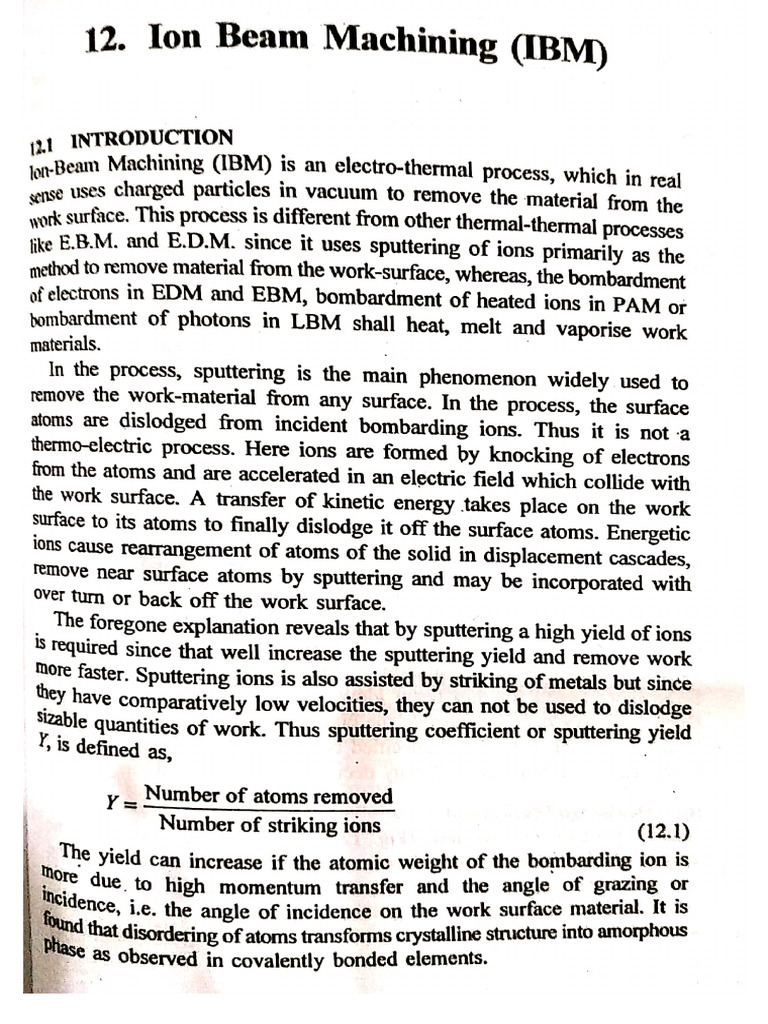 AMP Mod 4 Ion Beam Machining | PDF