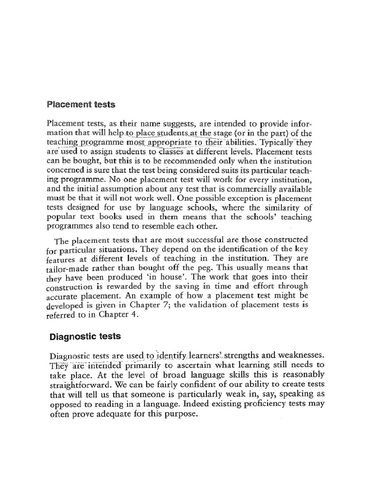 Understanding Types of Tests: Purpose & Examples | PDF
