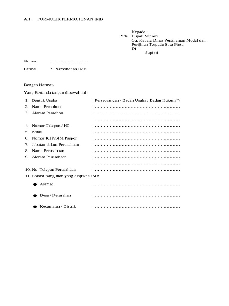 Formulir Imb 64b6583d69ae5 | PDF