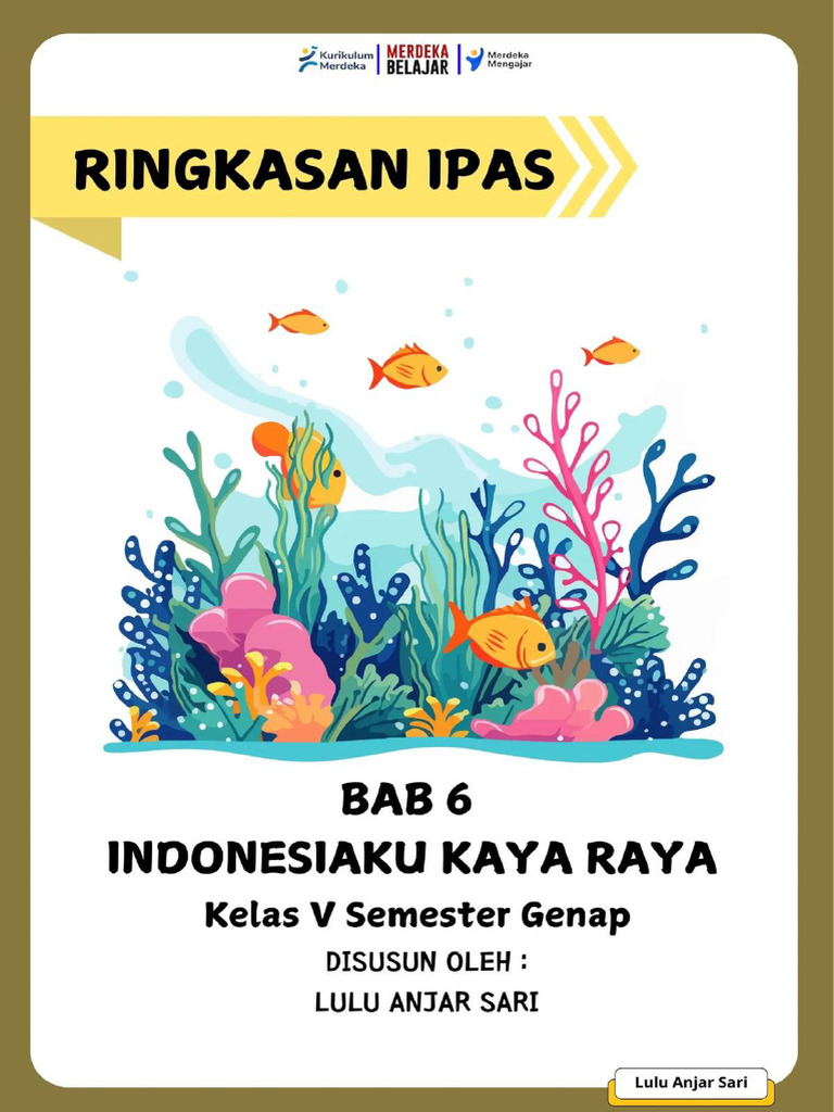 Rangkuman Materi IPAS Kls V SMT 2 Bab 6 | PDF