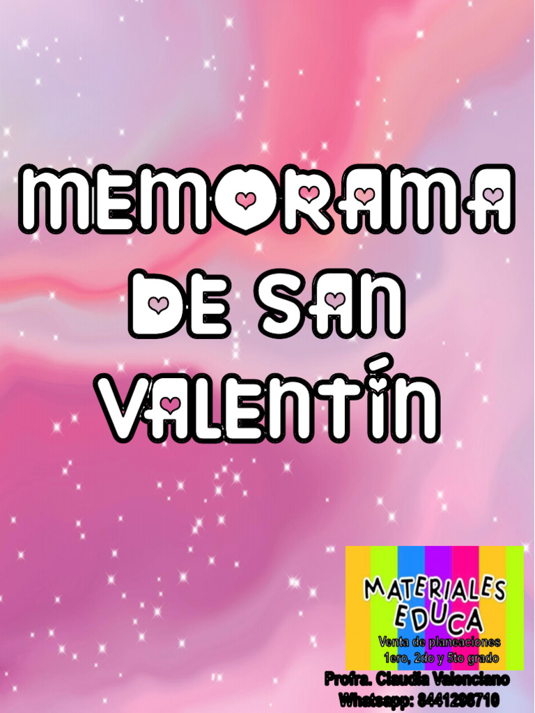 MEMORAMA SAN VALENTIN | PDF