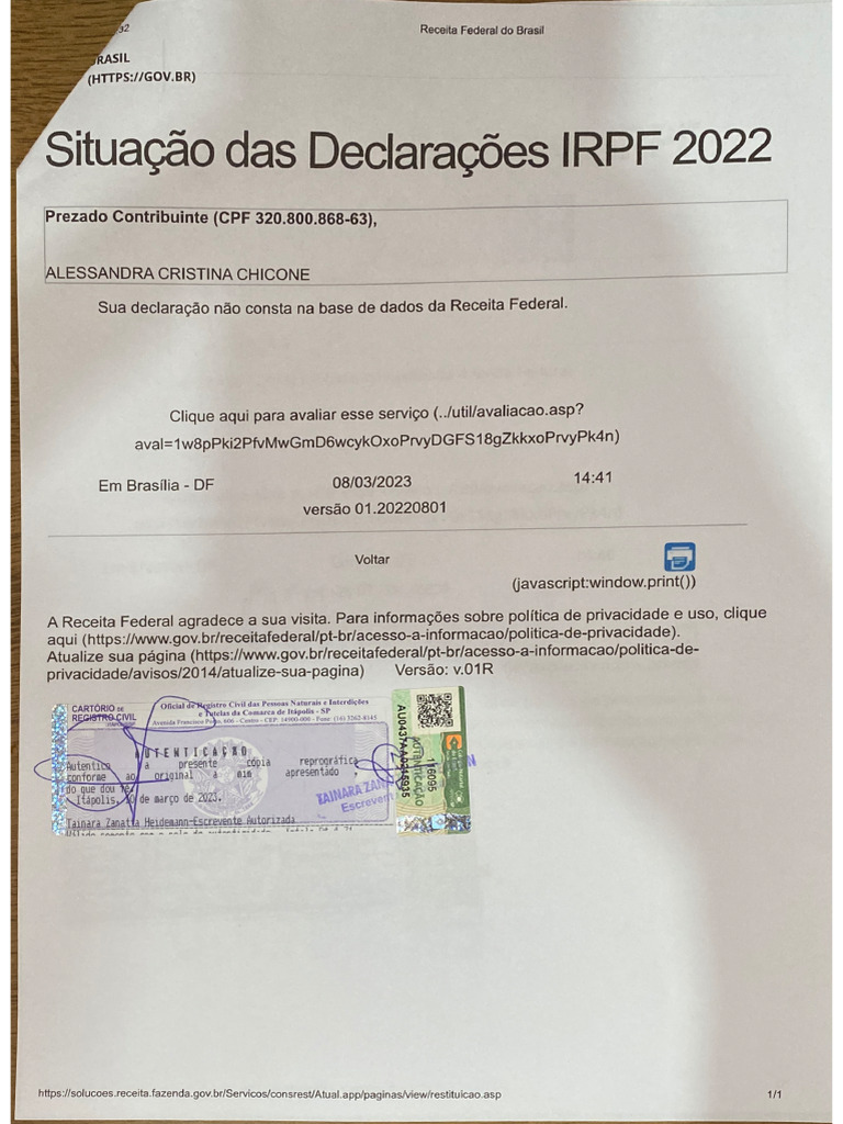 IRPF 2022 Mãe | PDF