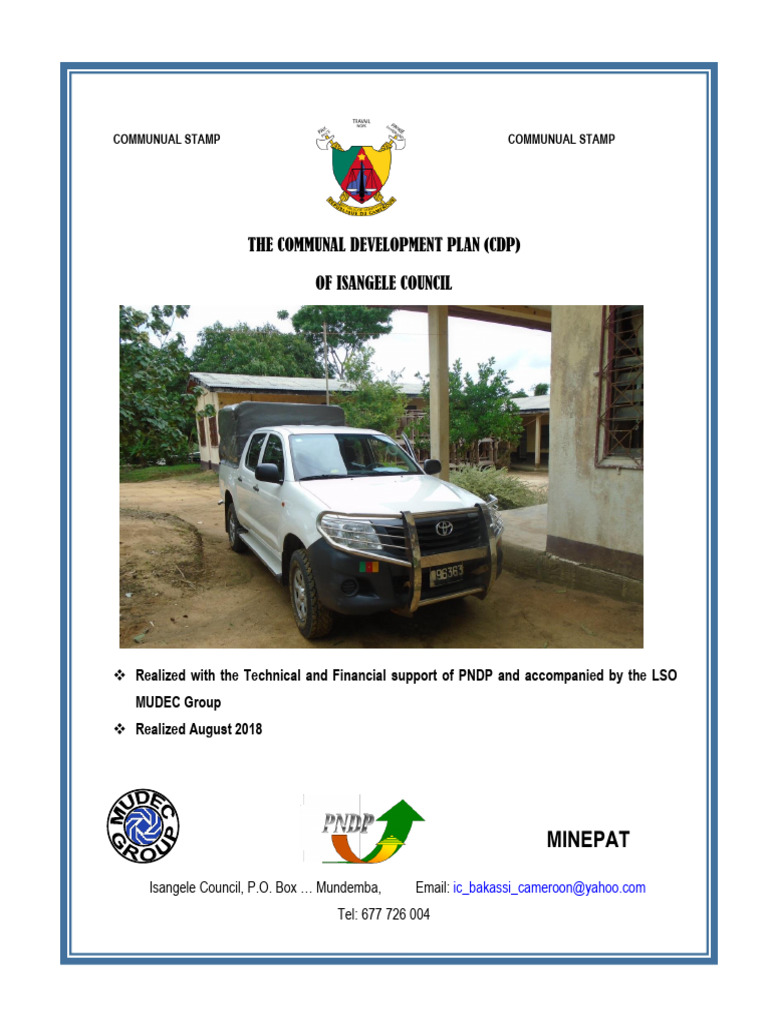 Isangele CDP Final updated | PDF | Geographic Information System