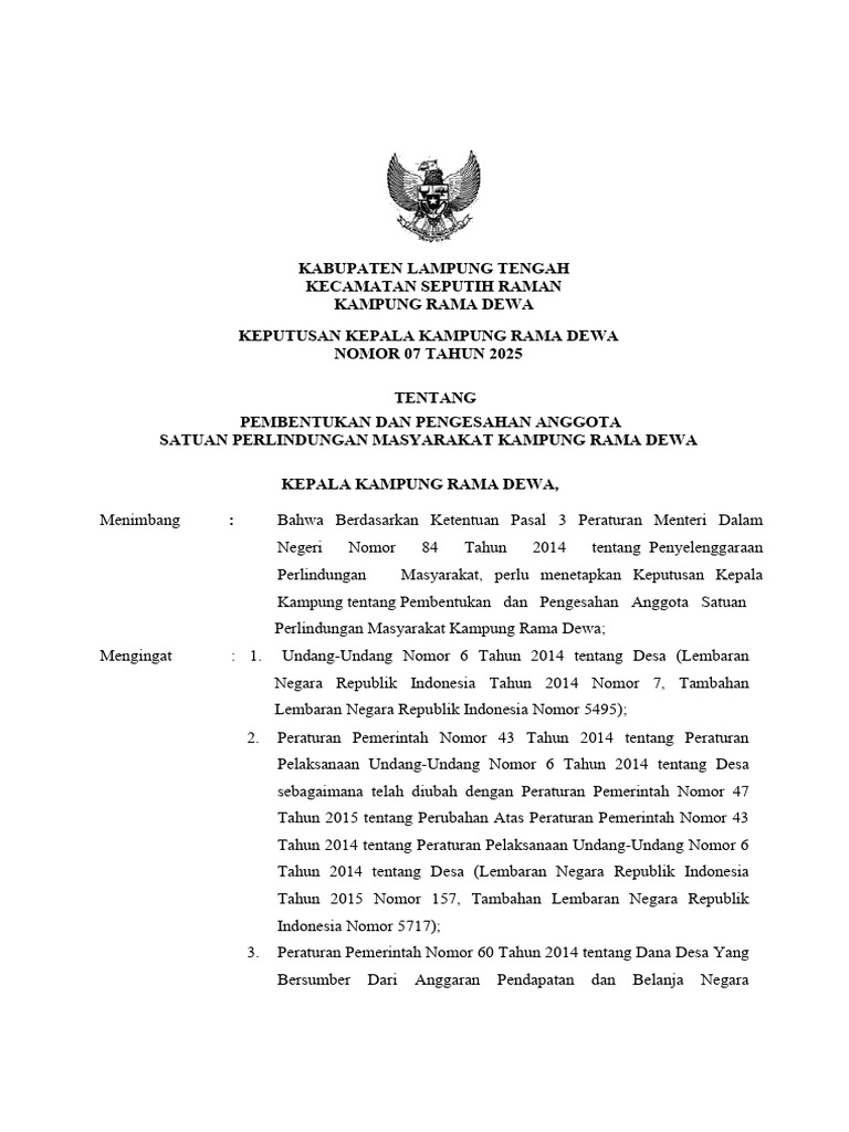 SK Linmas 2025 | PDF