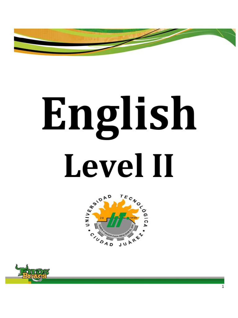 English Level II: Nouns, Adjectives, Verbs | PDF | Cakes | Question