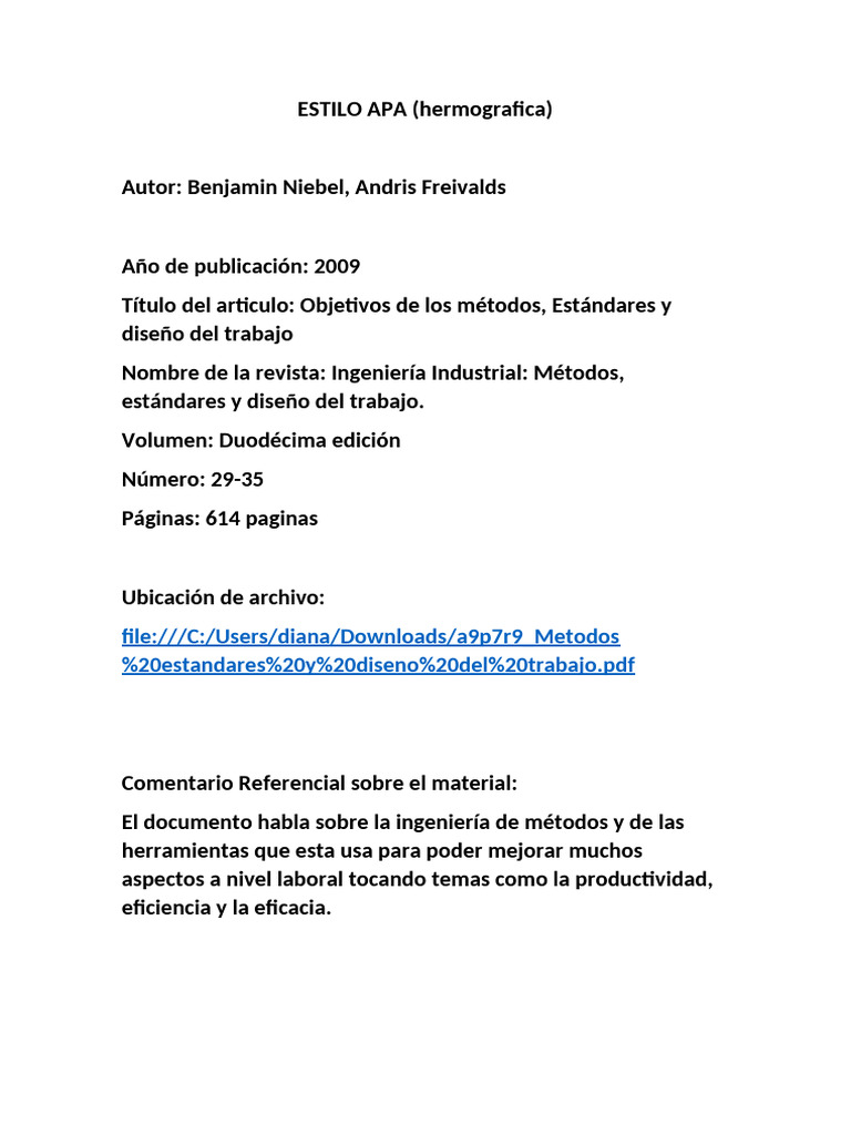 Estilo Apa | PDF | Ingeniería