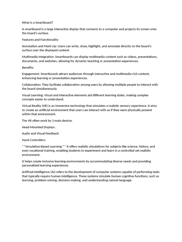 What Is A Smartboard | PDF