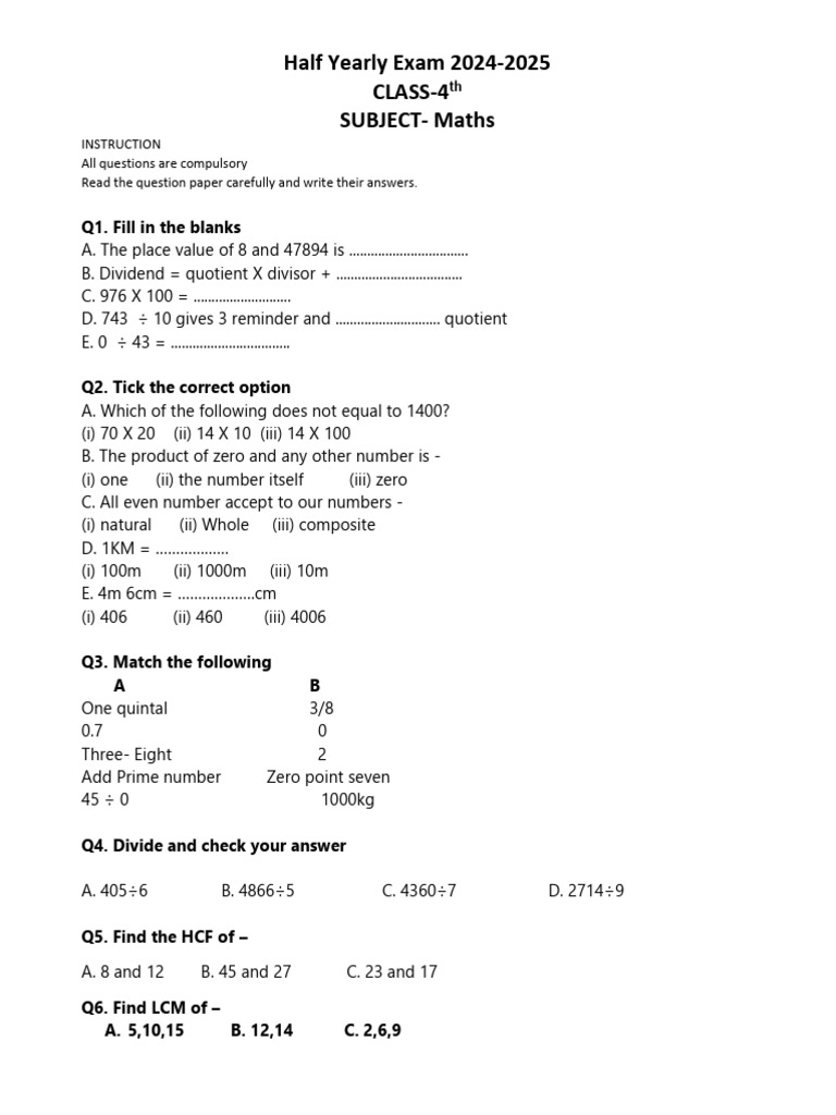 Hy4 Maths | PDF