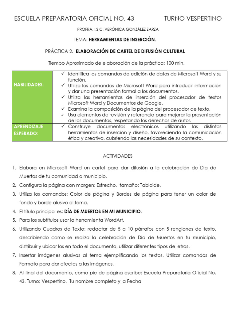 Insercion de Objetos | PDF | Microsoft Word | Procesador de textos