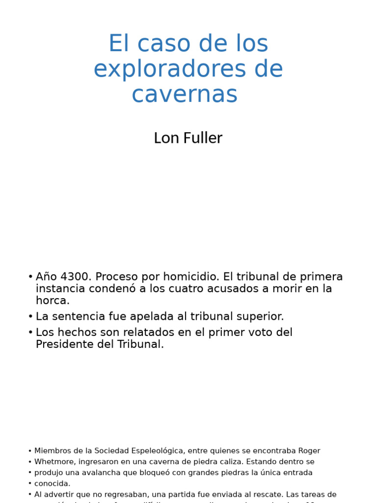 Homicidio en caverna: dilema legal y moral | PDF | Juez | Crímenes