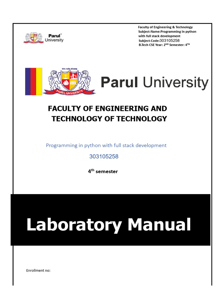 Python Lad Manual AMULYA PDF | PDF