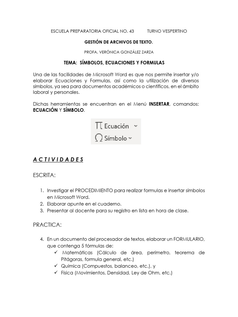 SIMBOLOS - ECUACIONES | PDF | Fórmula | Matemáticas