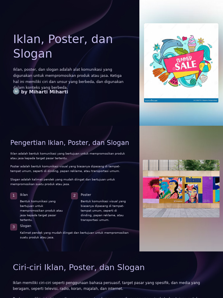 Iklan Poster Dan Slogan | PDF