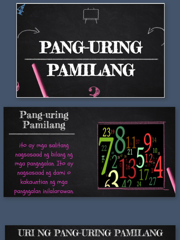 G4 (Q3) PANG-URING PAMILANG - Panunuran | PDF