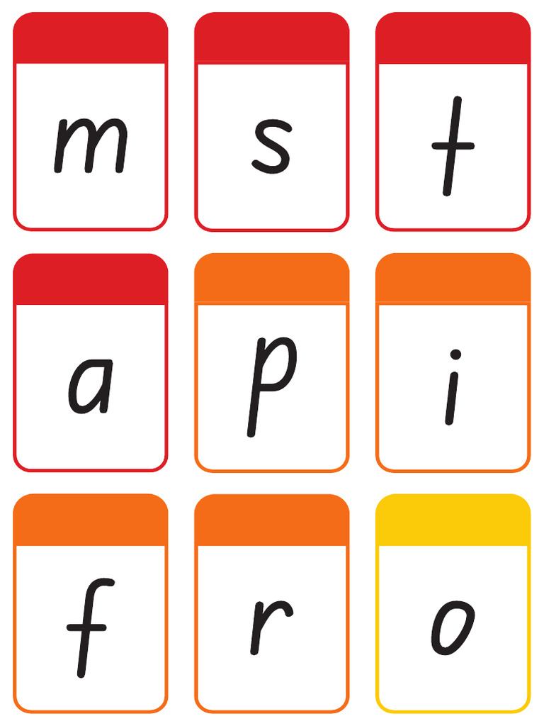 Phonics Flash Cards List | PDF