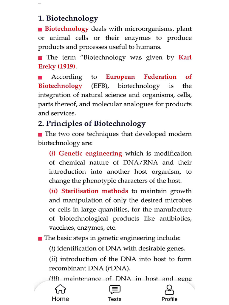Biotech 1 | PDF