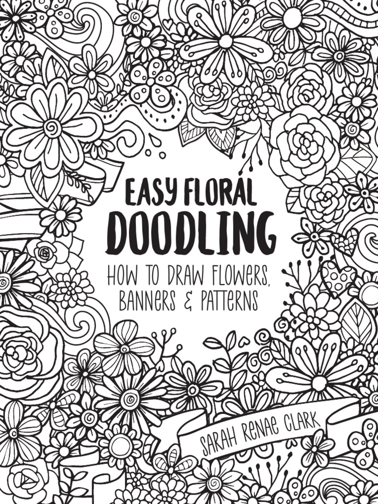 Easy Flower and Banner Drawing Guide | PDF | Leaf | Petal