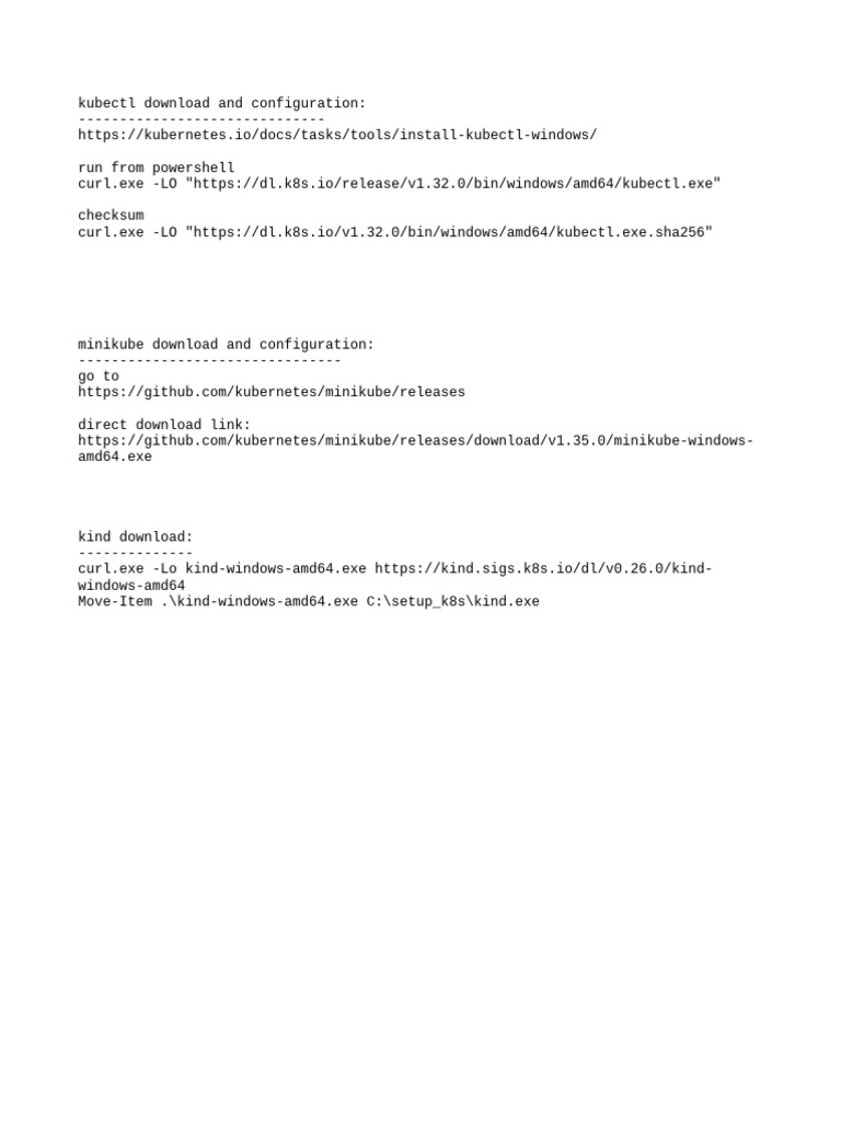 k8s Local Setup | PDF
