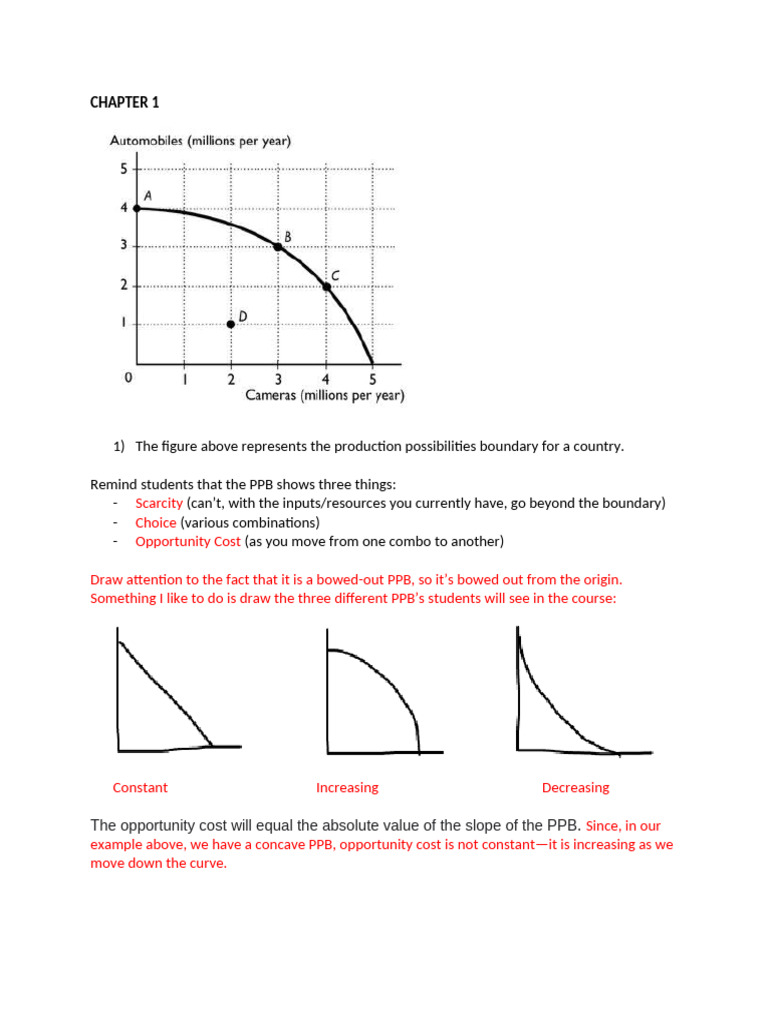 Understanding Production Possibilities and Opportunity Cost | PDF ...