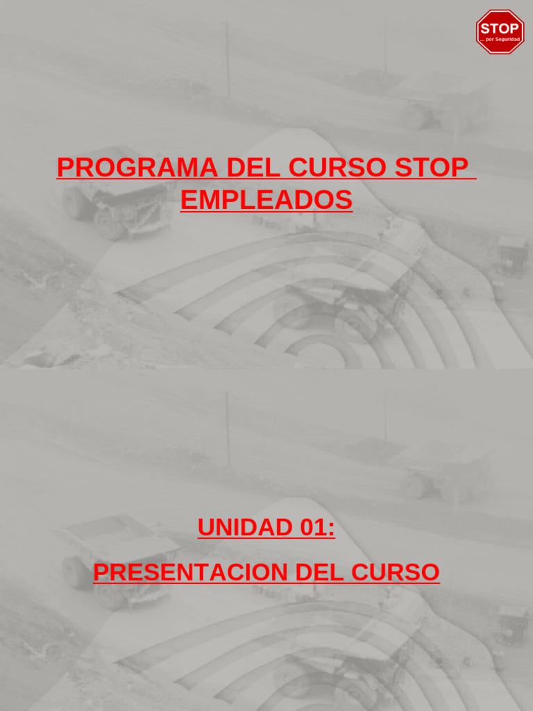 Curso STOP: Seguridad Laboral Efectiva | PDF