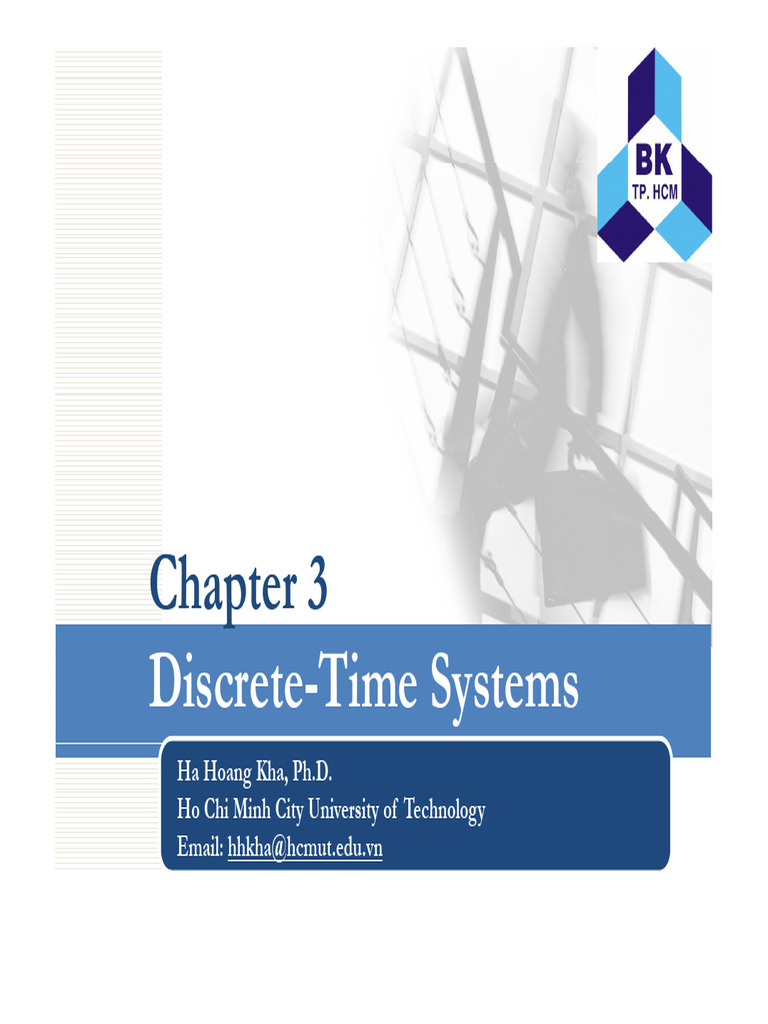 DSP-Lec 03-Discrete Time Systems | PDF | Electrical Engineering | Control Theory
