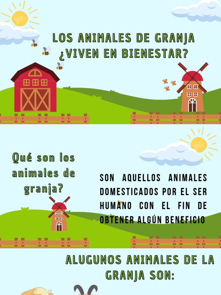 Los Animales de Granja ¿Viven en Bienestar | PDF