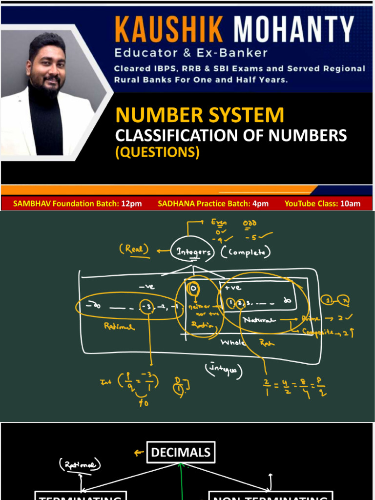 Classification of Numbers Questions (Sol) 3 | PDF