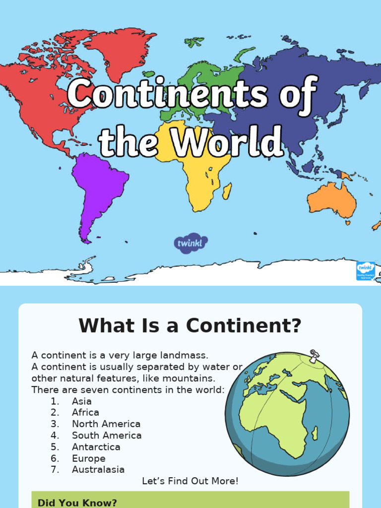 Overview of the Seven Continents | PDF | Continent | Africa