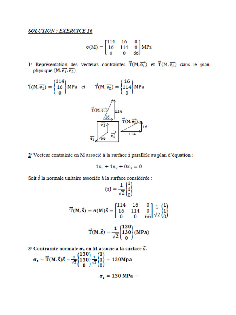 Correction Exercice N°16 | PDF