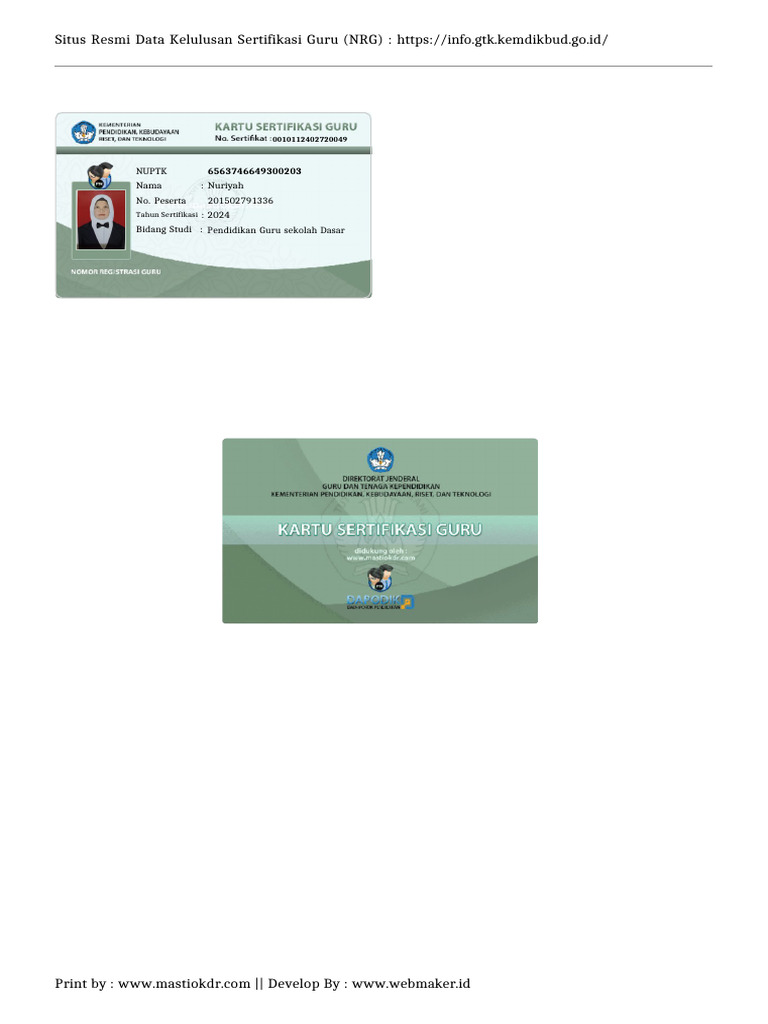 Cetak Kartu NRG Guru 2024 | PDF | Computer Programming | Software ...