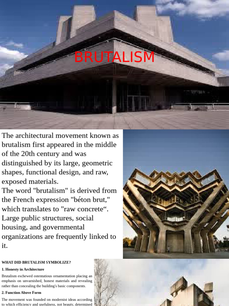 Brutalism | PDF | Movements | Design