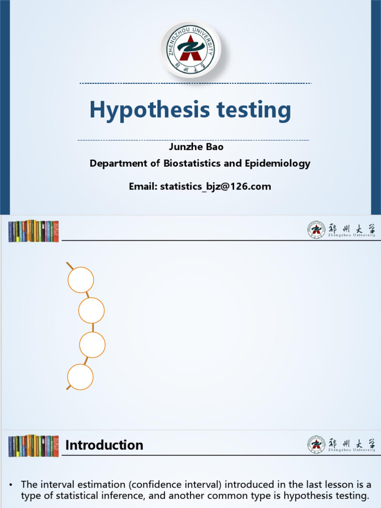 04 Hypothesis Testing Pdf Type I And Type Ii Errors Null Hypothesis 6542