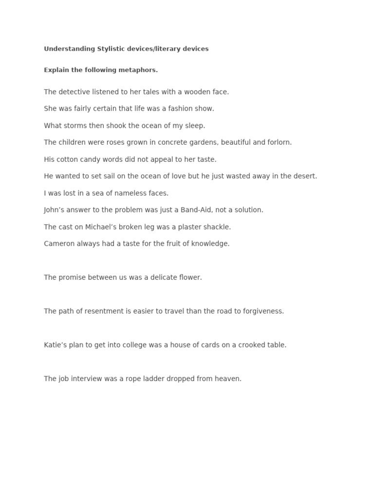 Understanding Metaphors | PDF