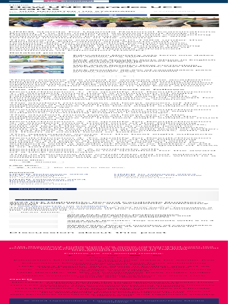 UNEB UCE Exam Grading Explained | PDF | Curriculum