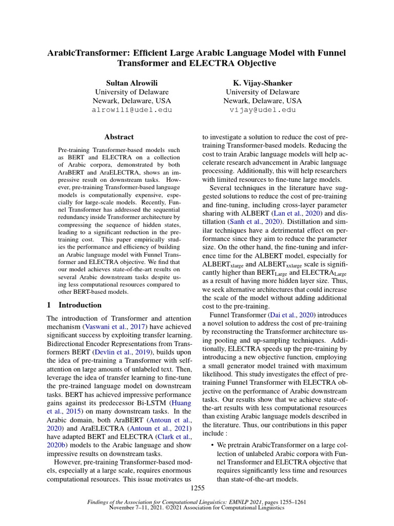 Transformer and ELECTRA Objective | PDF | Cognitive Science | Learning